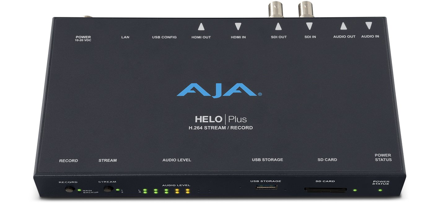 AJA HELO Plus H.264/MPEG-4 HD/SD Recorder and Streaming AJA HELO Plus H.264/MPEG-4 HD/SD Recorder and Streaming